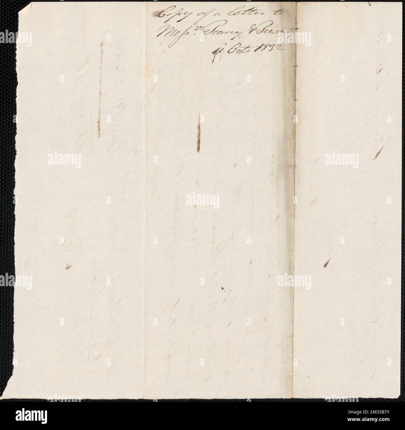 George Coffin to Peavey and Pearce, 11 October 1832 , Public land sales ...