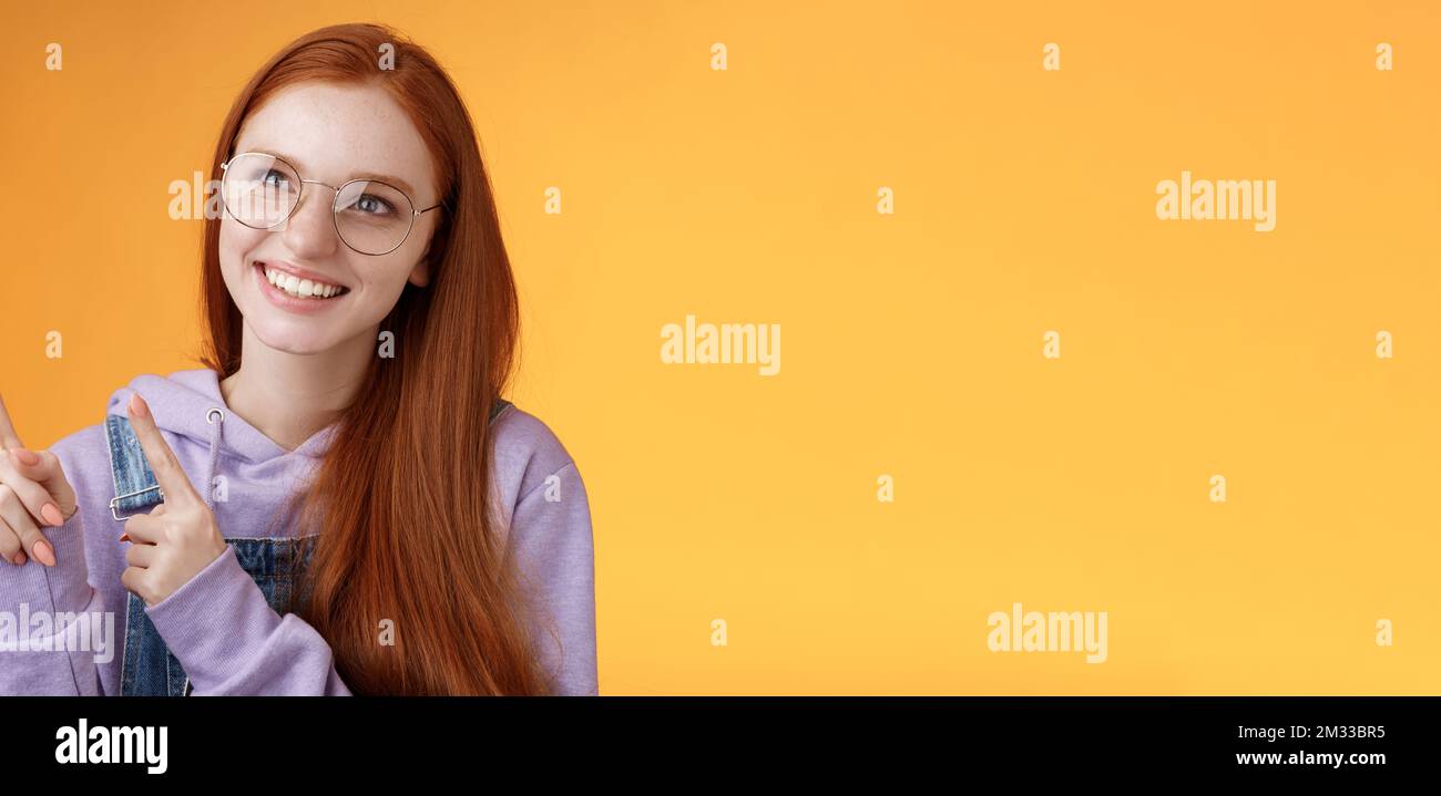 Carefree Charismatic Happy Silly Young Cute Redhead Girl Freckles Blue