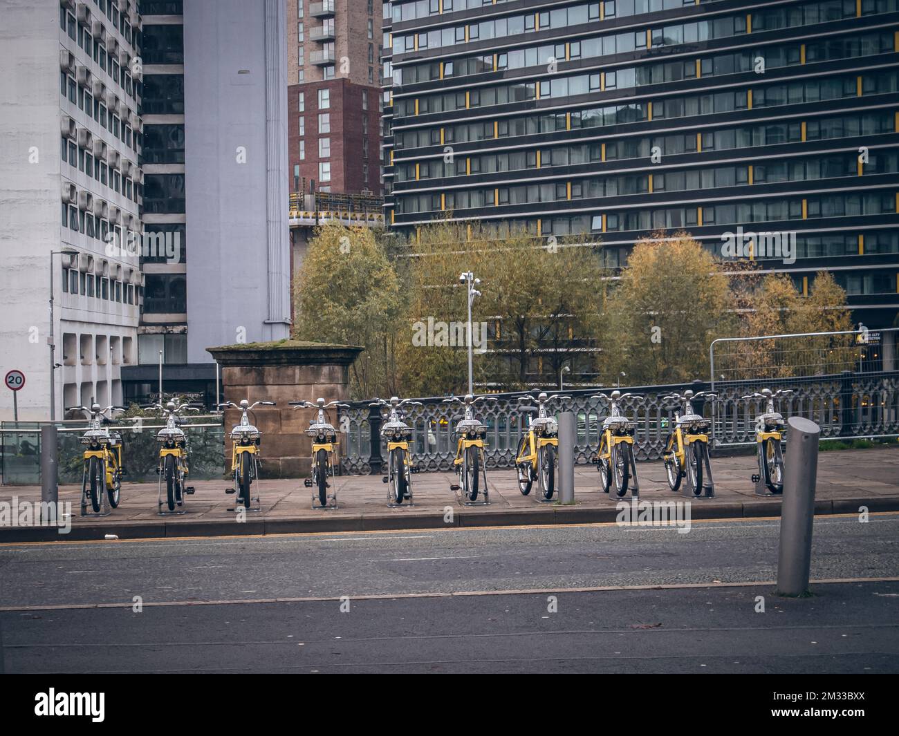 Cycle Hire on the streets of Manchester Stock Photo - Alamy
