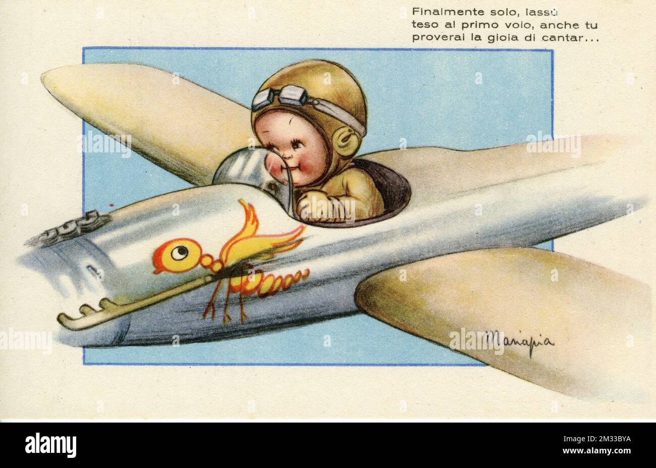 Aeroplani - Cartolina Satirica (4 Stock Photo - Alamy