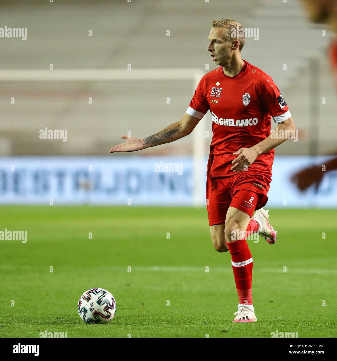 Antwerp's Ritchie De Laet pictured during a soccer match between Royal ...