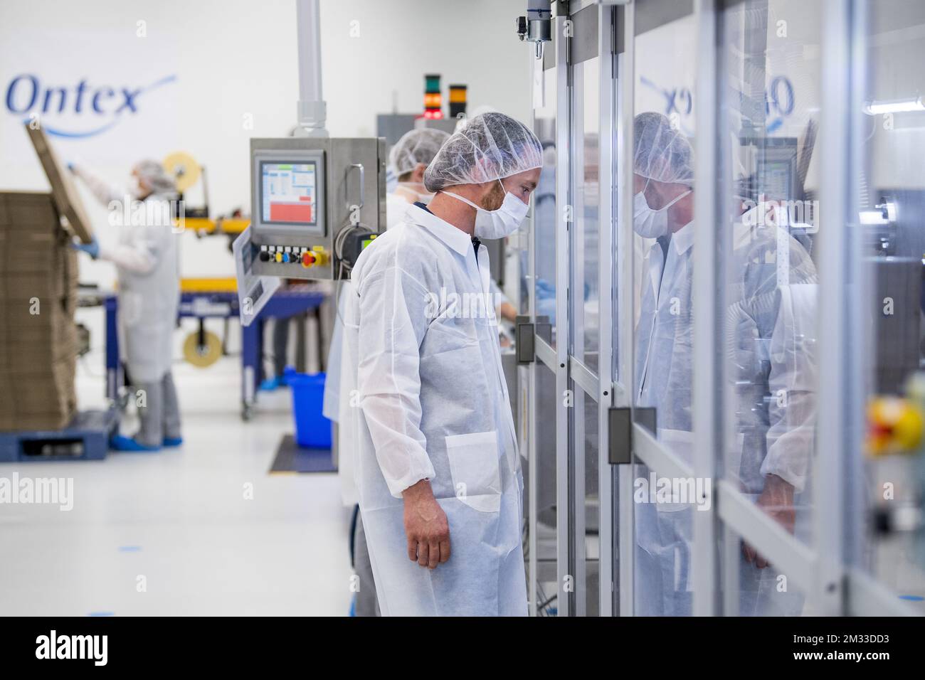 Illustration picture taken during a visit to a new production line for ...