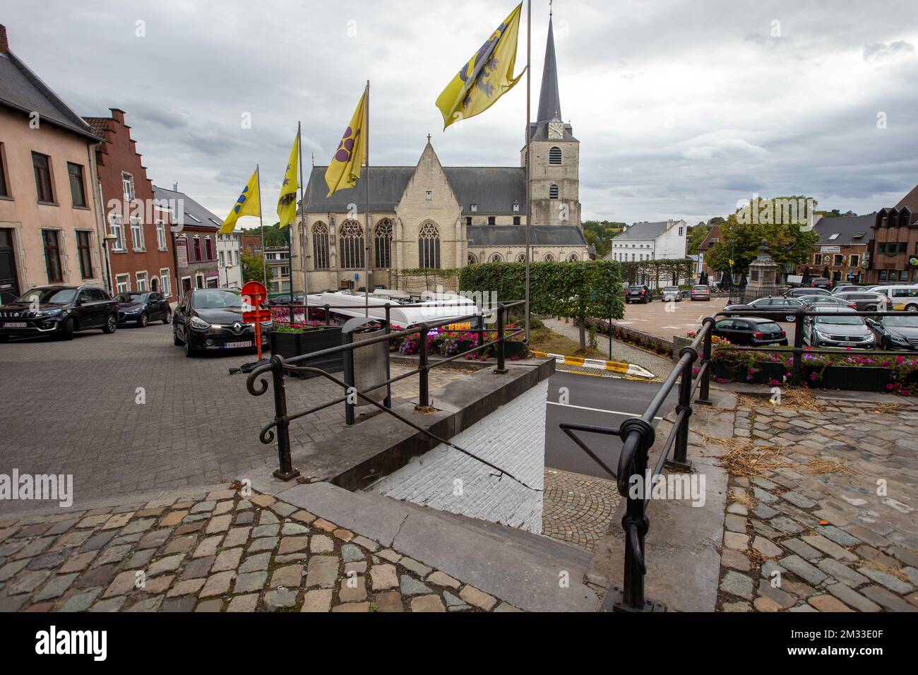 Illustration picture shows the Sint Martinus church in Overijse ...