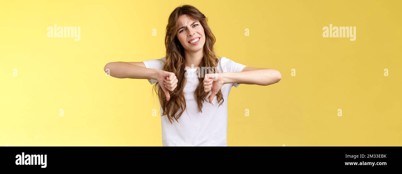 Very bad give up please. Displeased unimpressed judgemental curly ...