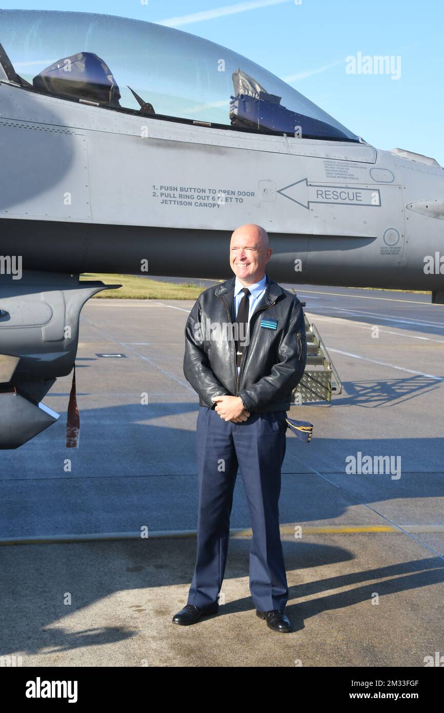 New commander of the Belgian Air Force, Major-General Thierry Dupont ...