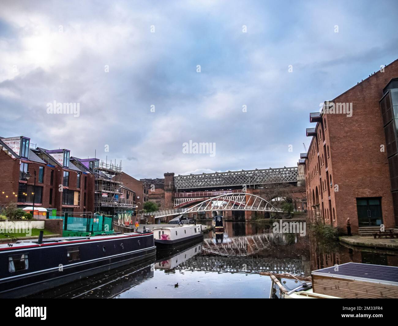 Castlefield along the Bridgewater canal in Manchester Stock Photo - Alamy