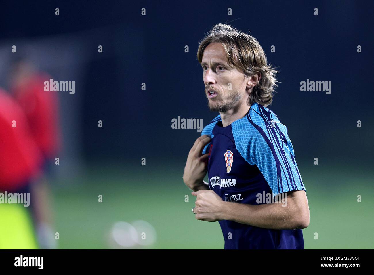Luka Modric during Croatia training session at Al Ersal 3 training ...