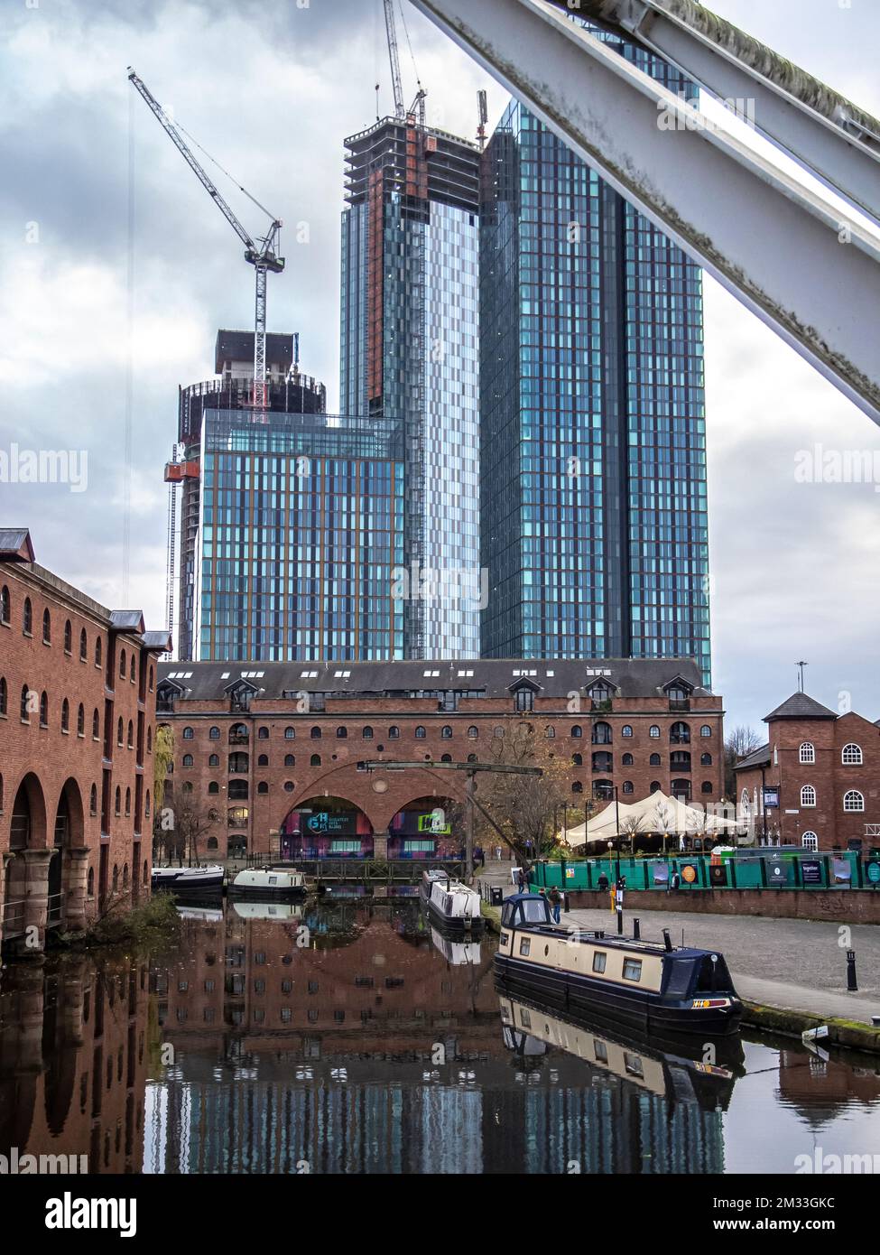 Castlefield along the Bridgewater canal in Manchester Stock Photo - Alamy