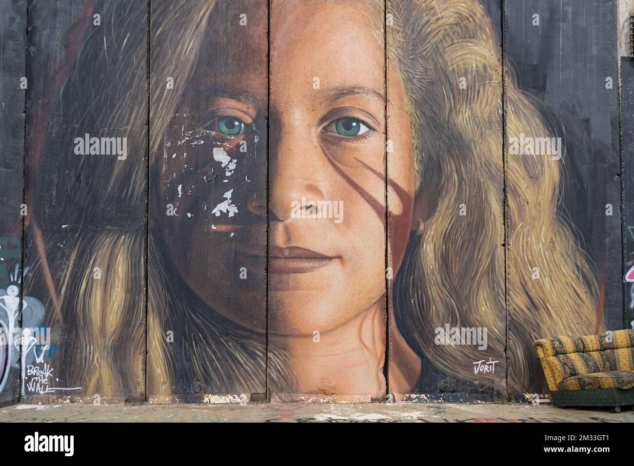 Graffiti on the Separation Wall in Bethlehem, West Bank, Palestine ...