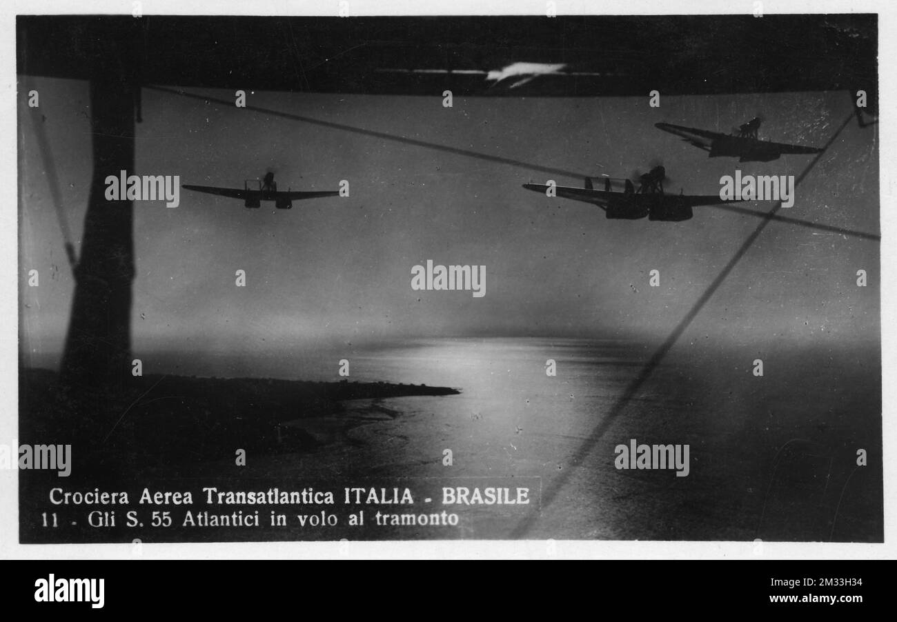 Aeroplani - Crociera Aerea Transatlantica Italia Brasile (12 Stock ...