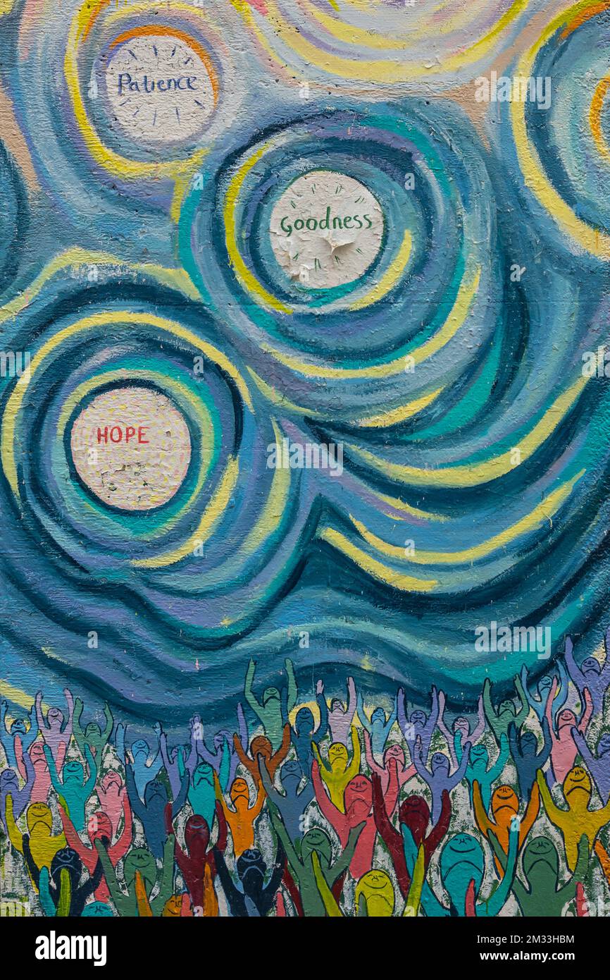 Graffiti on the Separation Wall in Bethlehem, West Bank, Palestine ...