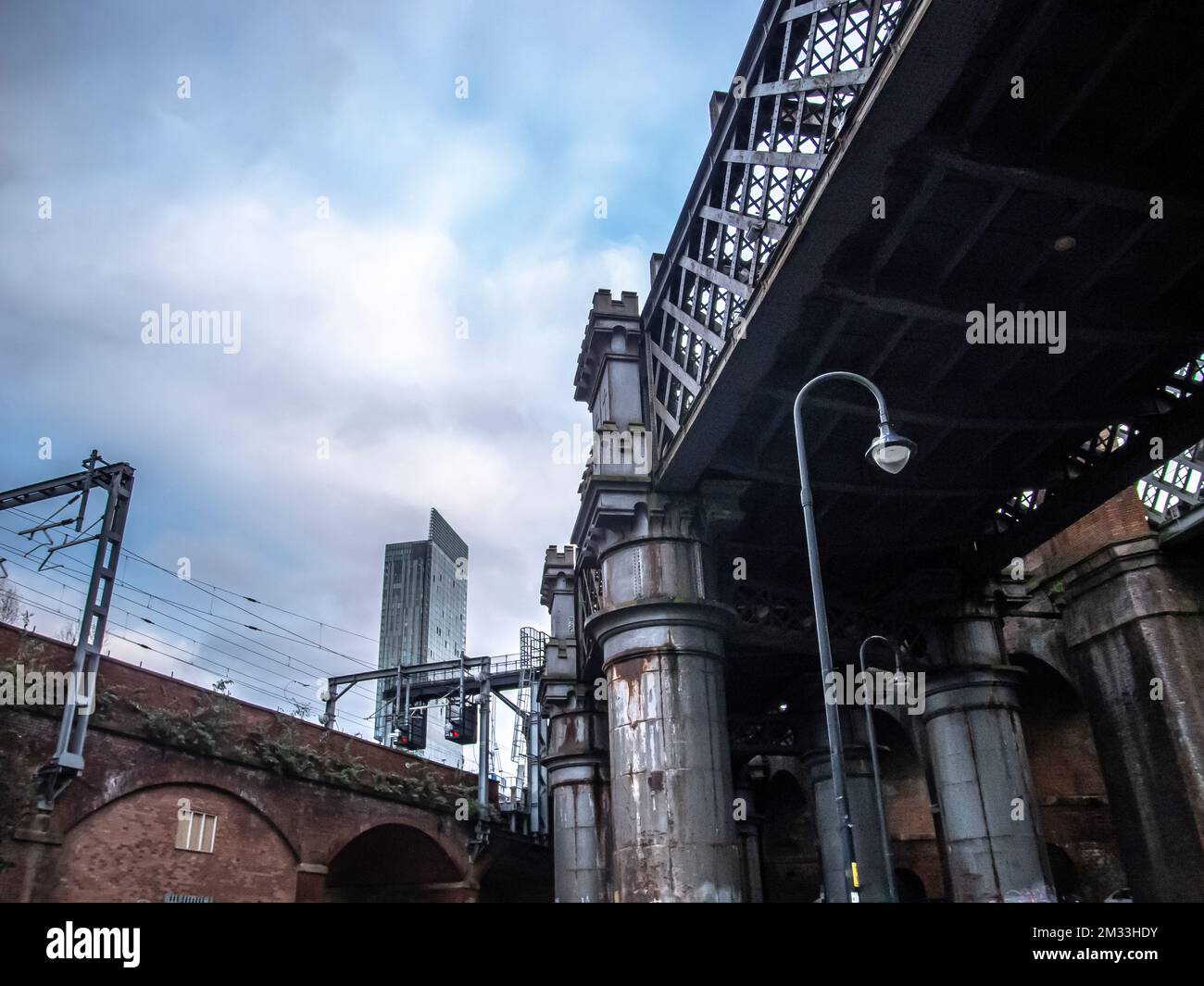 Manchester city bridges Stock Photo - Alamy