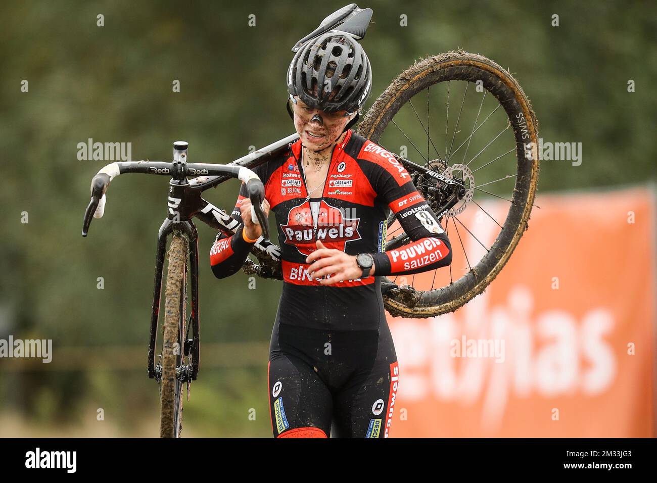Belgian Laura Verdonschot pictured in action during the women's elite ...