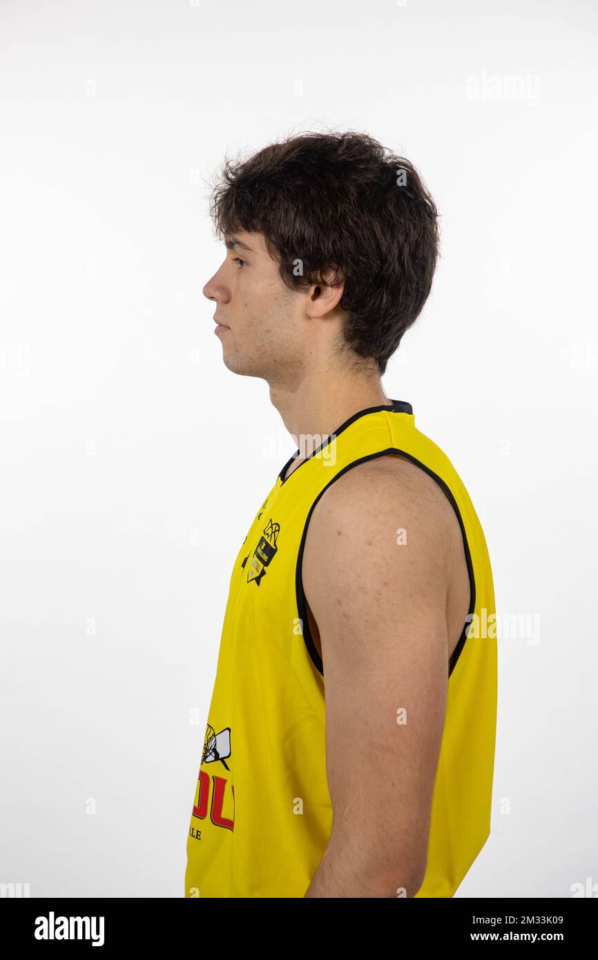 Oostende's Mario Nakic poses at a photoshoot of Belgian Basketball team ...