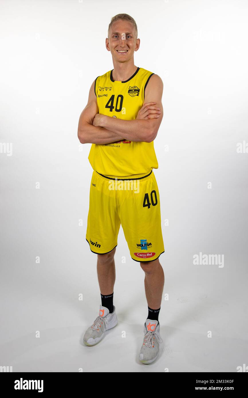Oostende's Thomas Welsh poses at a photoshoot of Belgian Basketball ...