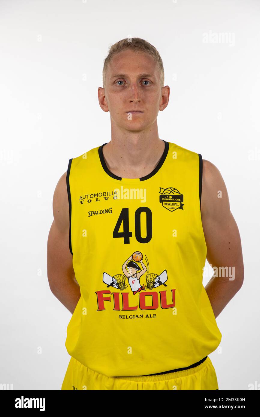 Oostende's Thomas Welsh poses at a photoshoot of Belgian Basketball ...