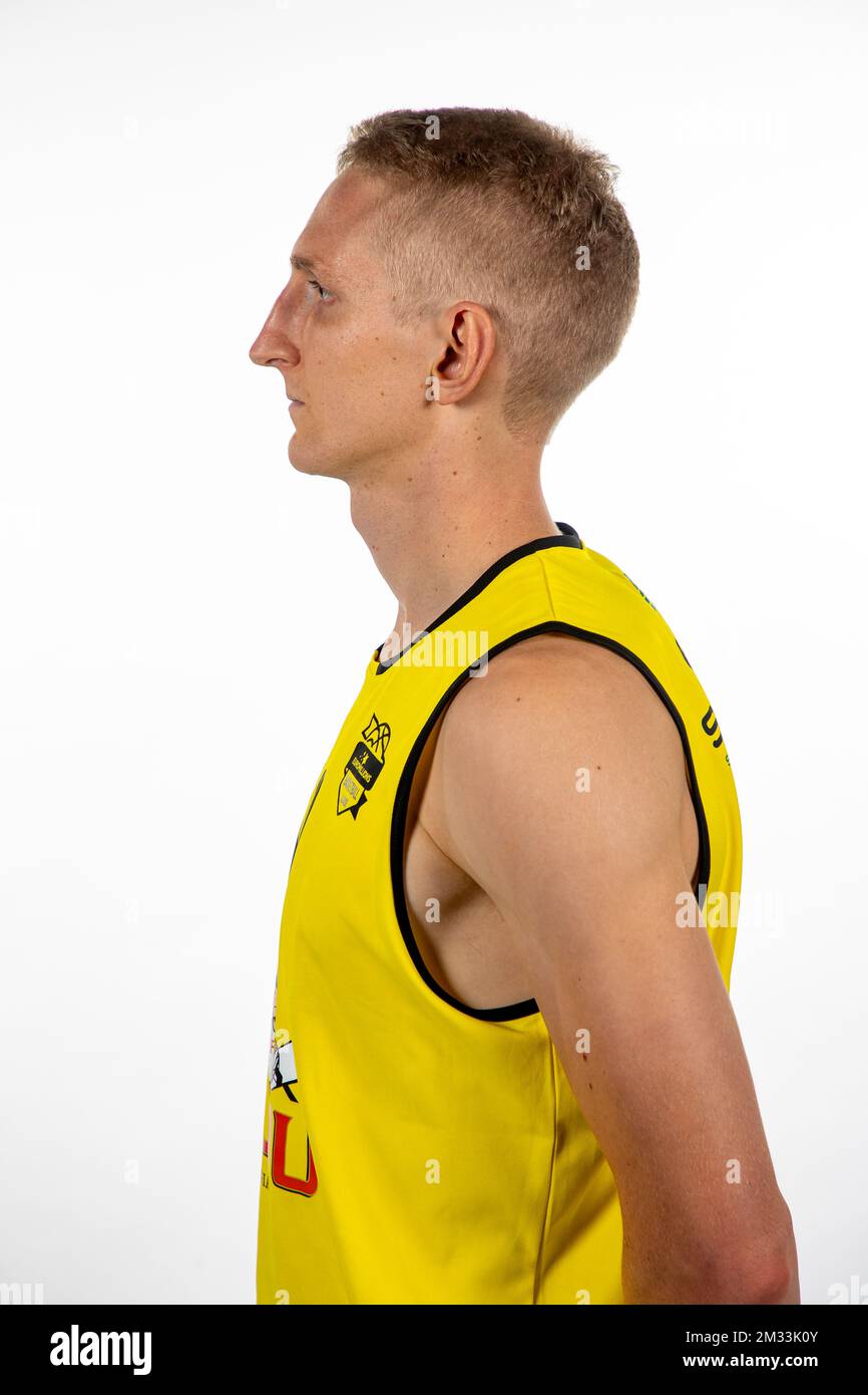 Oostende's Thomas Welsh poses at a photoshoot of Belgian Basketball ...