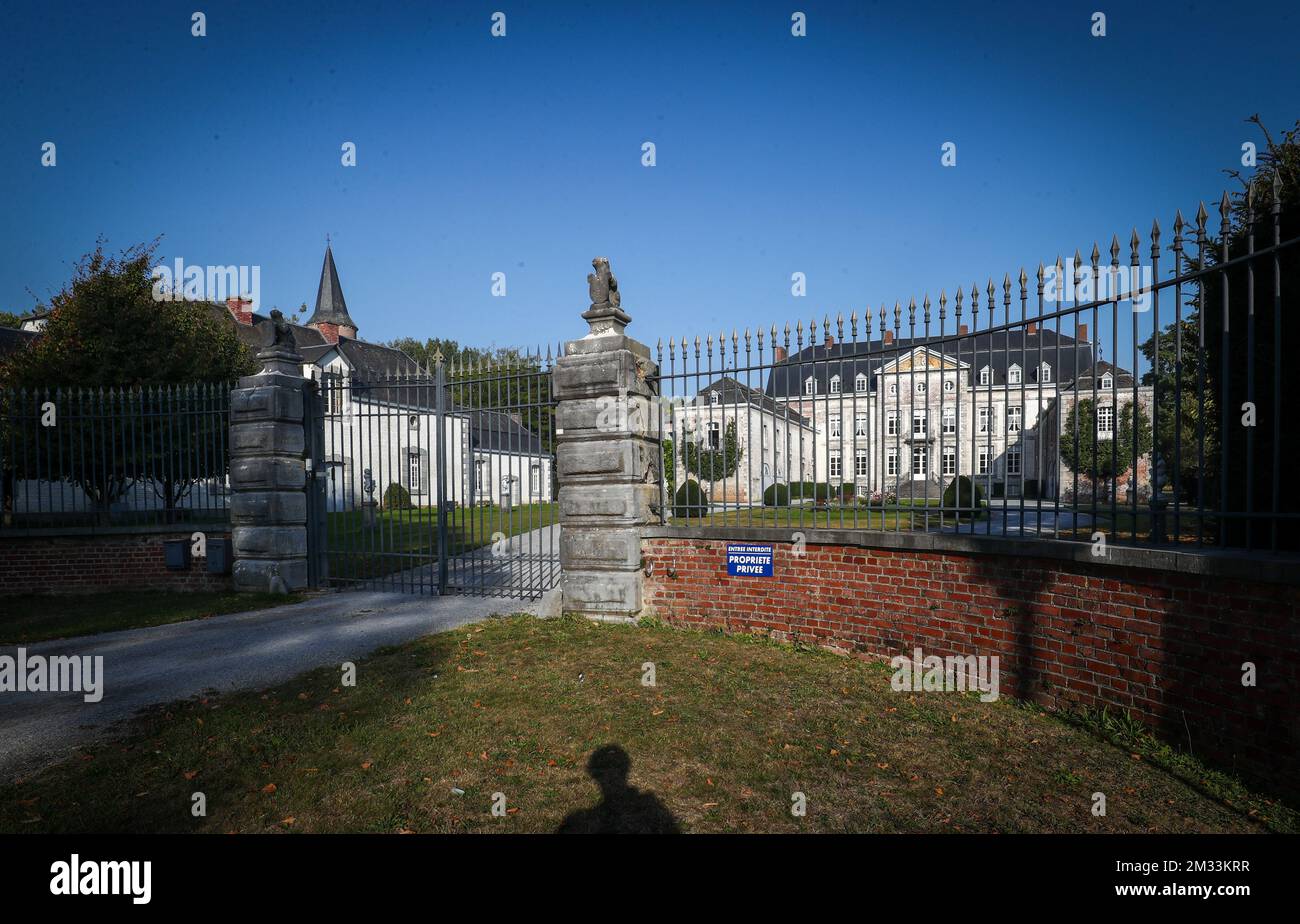 Illustration picture shows Waffles' castle in Villers-le-Bouillet ...