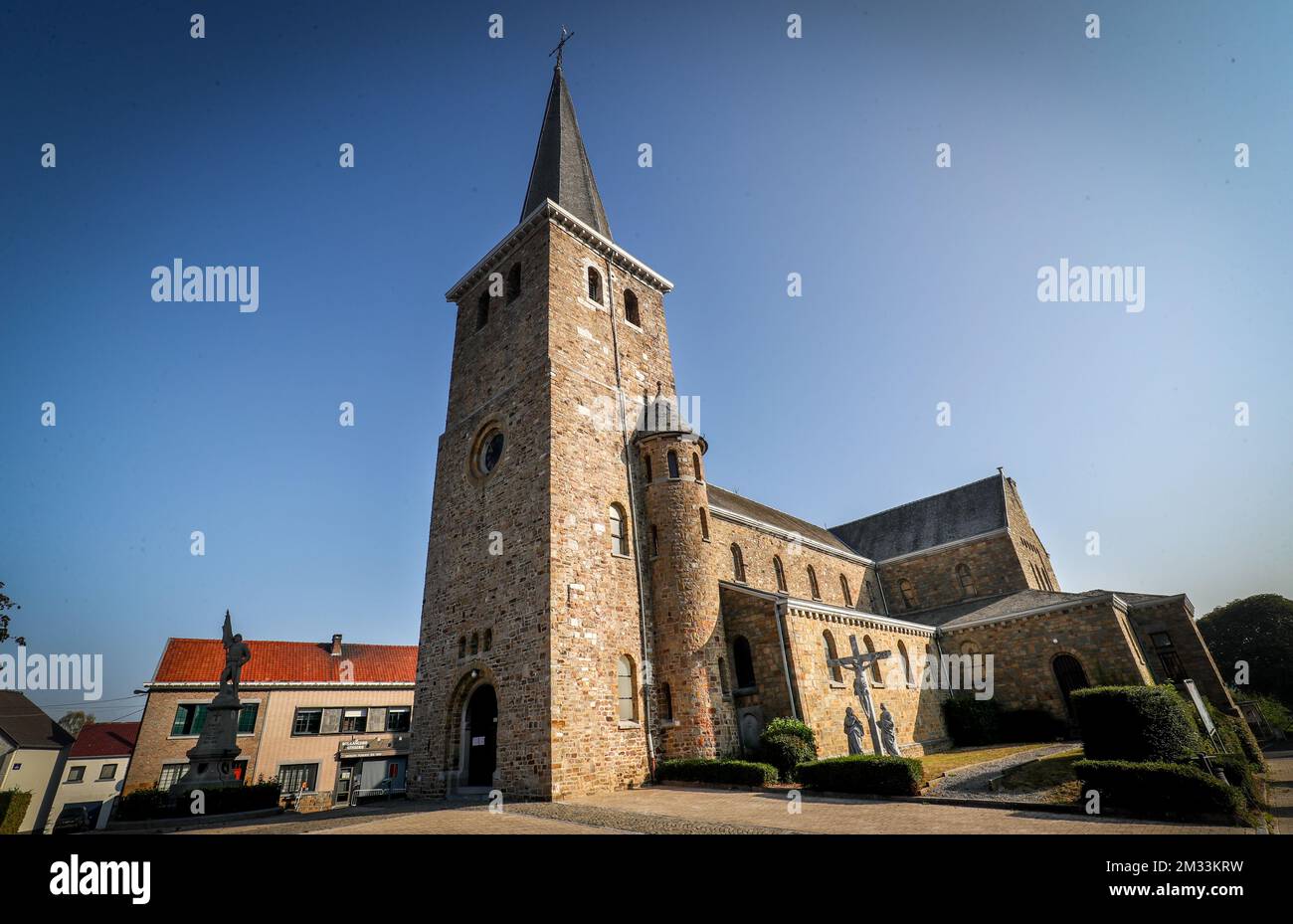 Illustration picture shows the Saint-Remy church in Verlaine, Tuesday ...
