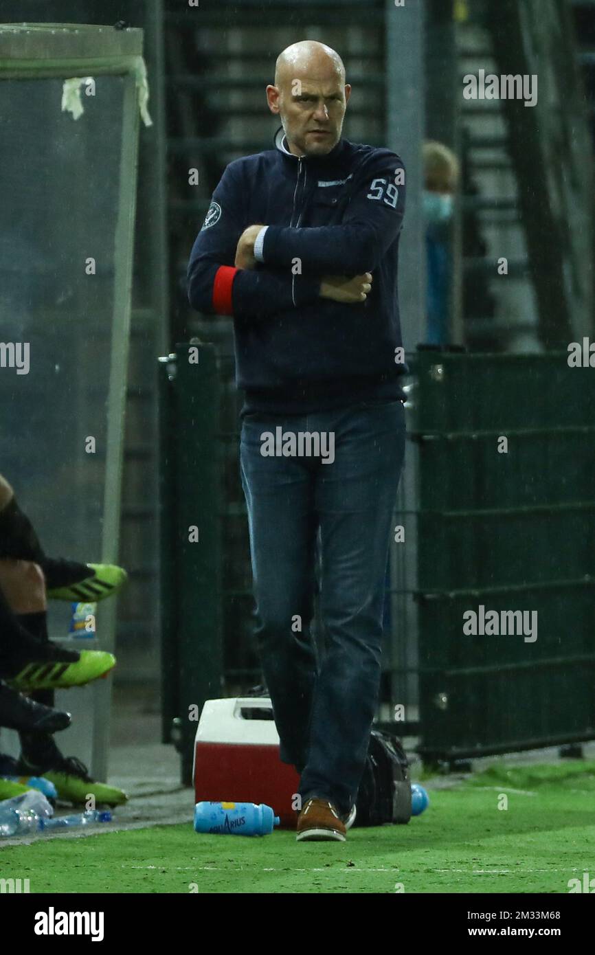 Sparta's head coach Bert Dhont pictured during a soccer game between ...