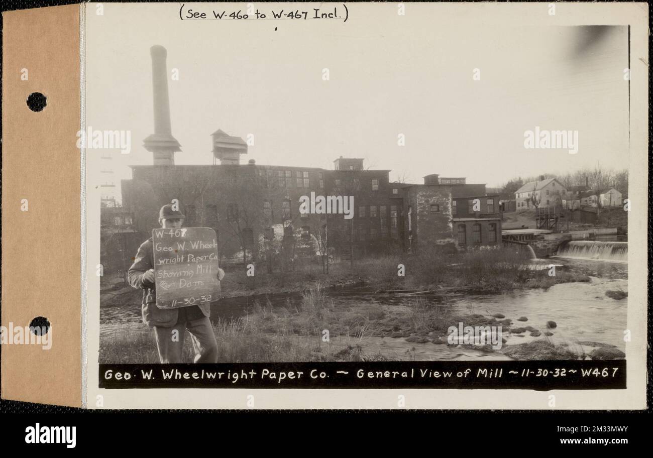 George W. Wheelwright Paper Co., general view of mill, Ware, Mass., Nov ...