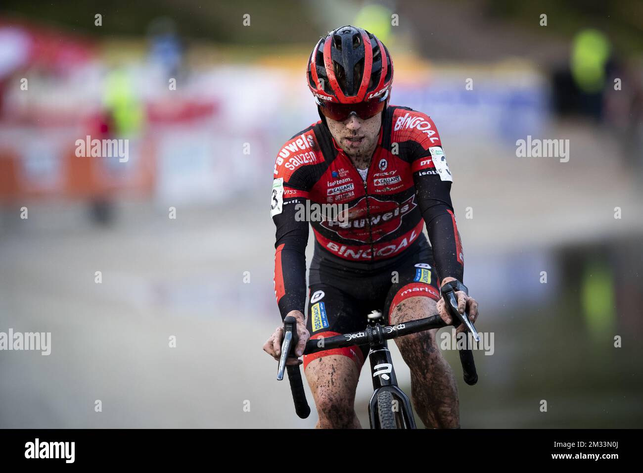 Belgian Eli Iserbyt pictured in action during the men's race at the ...