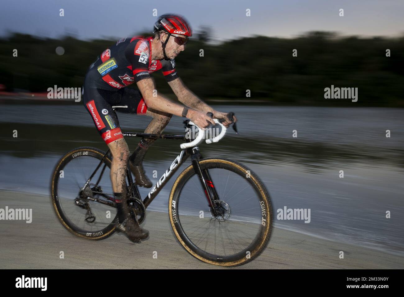 Belgian Michael Vanthourenhout pictured in action during the men's race ...