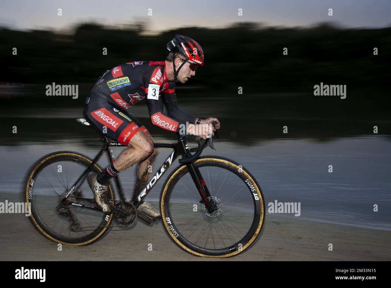 Belgian Eli Iserbyt pictured in action during the men's race at the ...