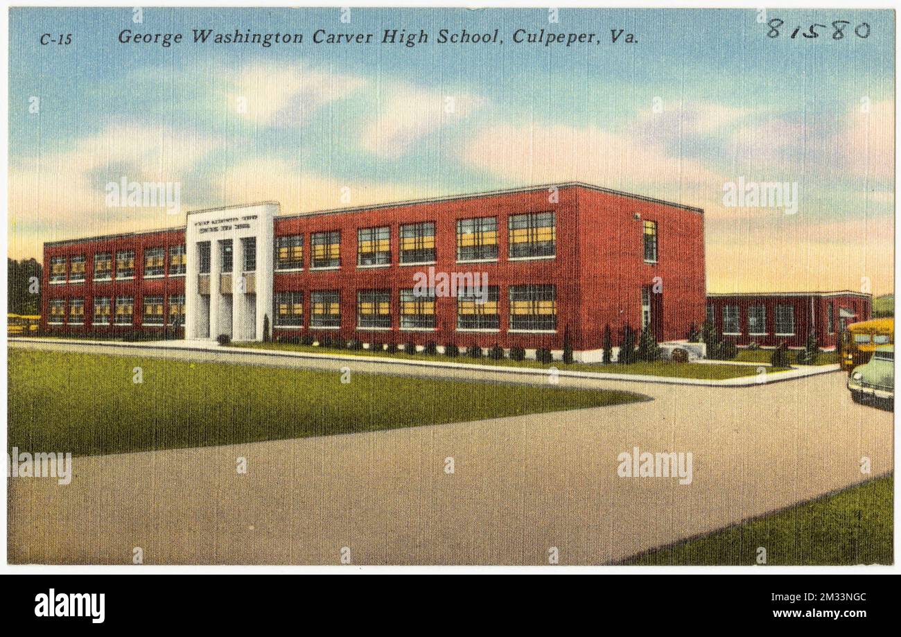 George Washington Carver High School, Culpeper, Va. , Schools, Tichnor ...