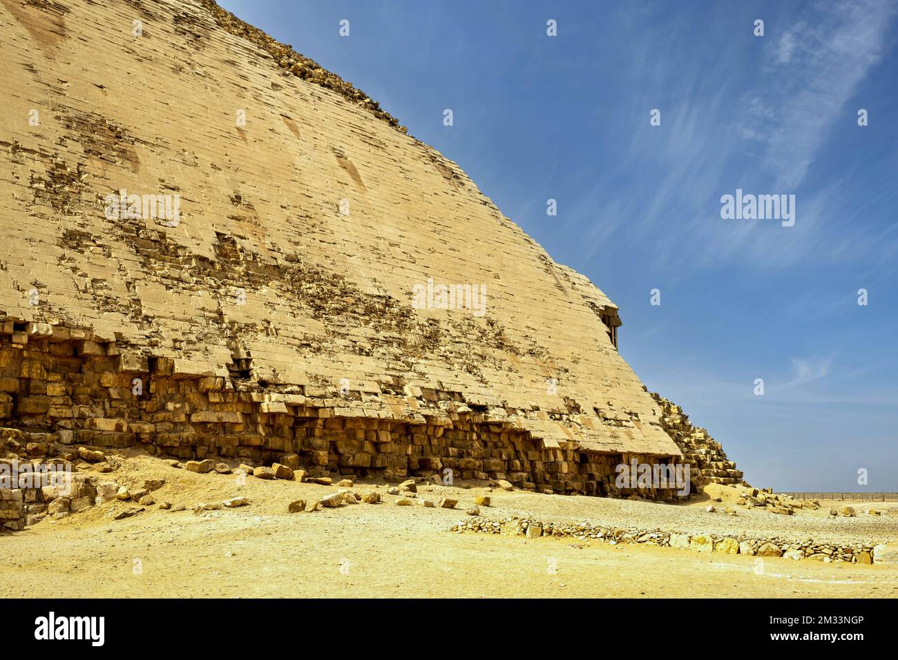 Bent Pyramid in Dahshur, Egypt Stock Photo - Alamy