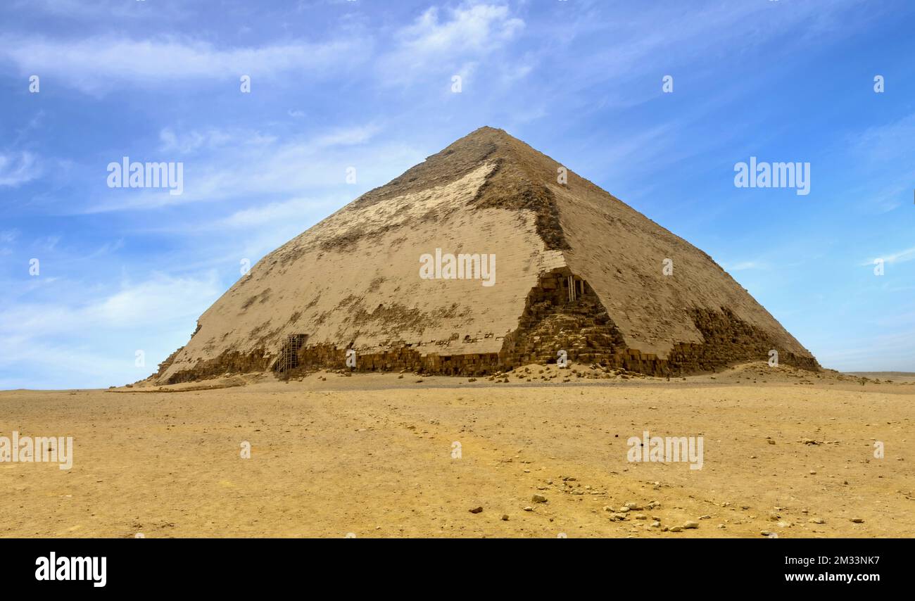 Bent Pyramid in Dahshur, Egypt Stock Photo - Alamy