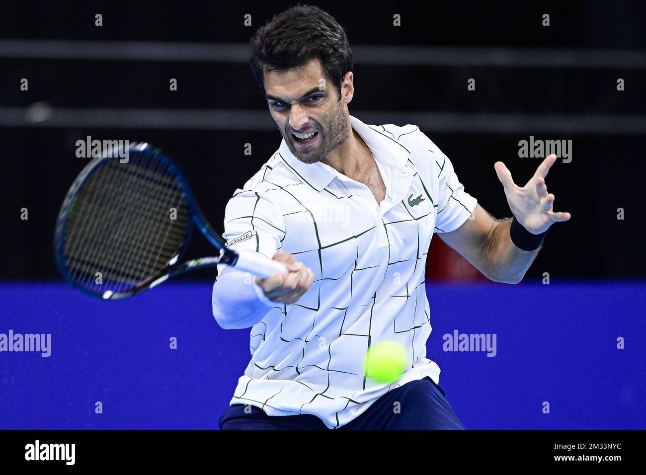 Spanish Pablo Andujar pictured in action during a group match between ...