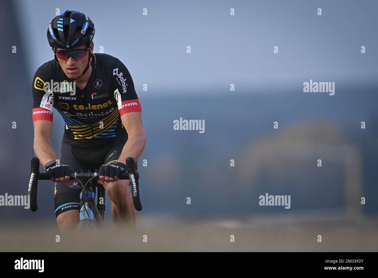 Belgian Jim Aernouts pictured in action during the men's elite race at ...
