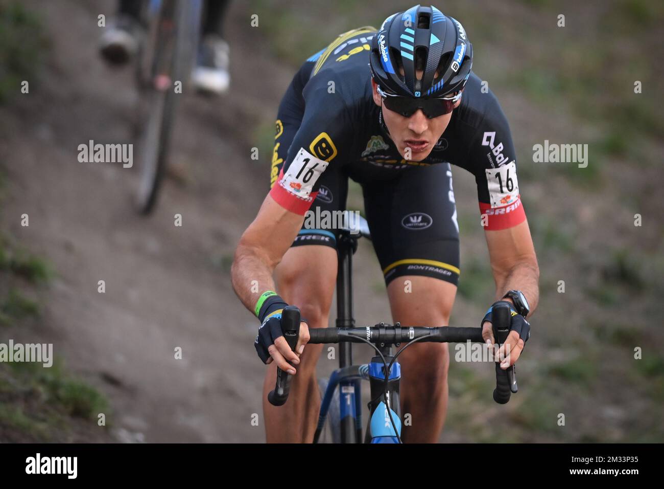 Belgian Nicolas Cleppe pictured in action during the men's elite race ...