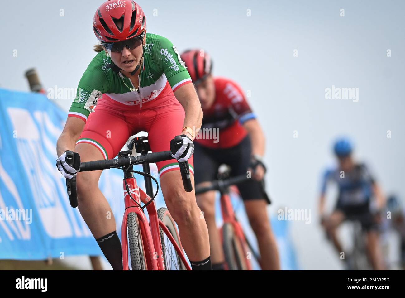 Italian Eva Lechner pictured in action during the women's elite race at ...