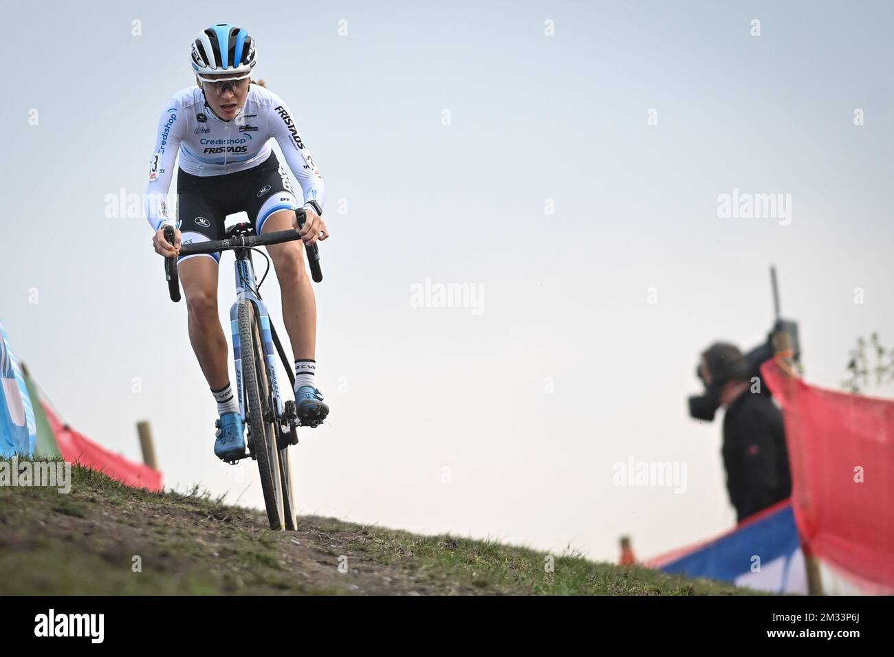 Dutch Yara Kastelijn pictured in action during the women's elite race ...