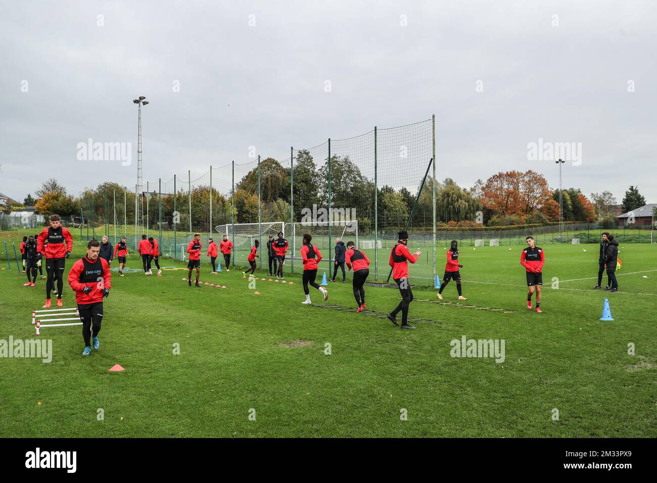 Illustration picture shows a training session with the new coach of ...