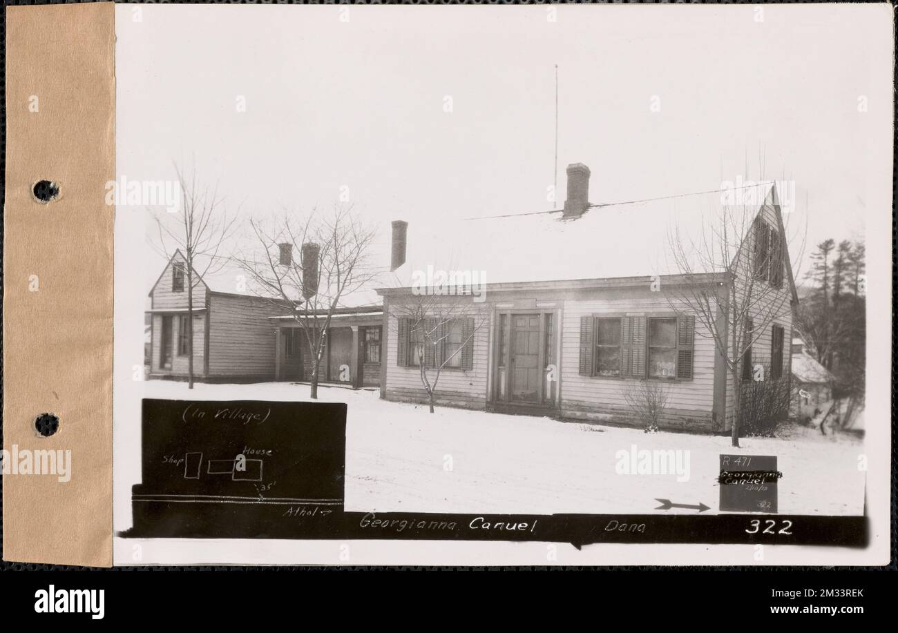 Georgianna Canuel, house, North Dana, Dana, Mass., Feb. 10, 1928 ...
