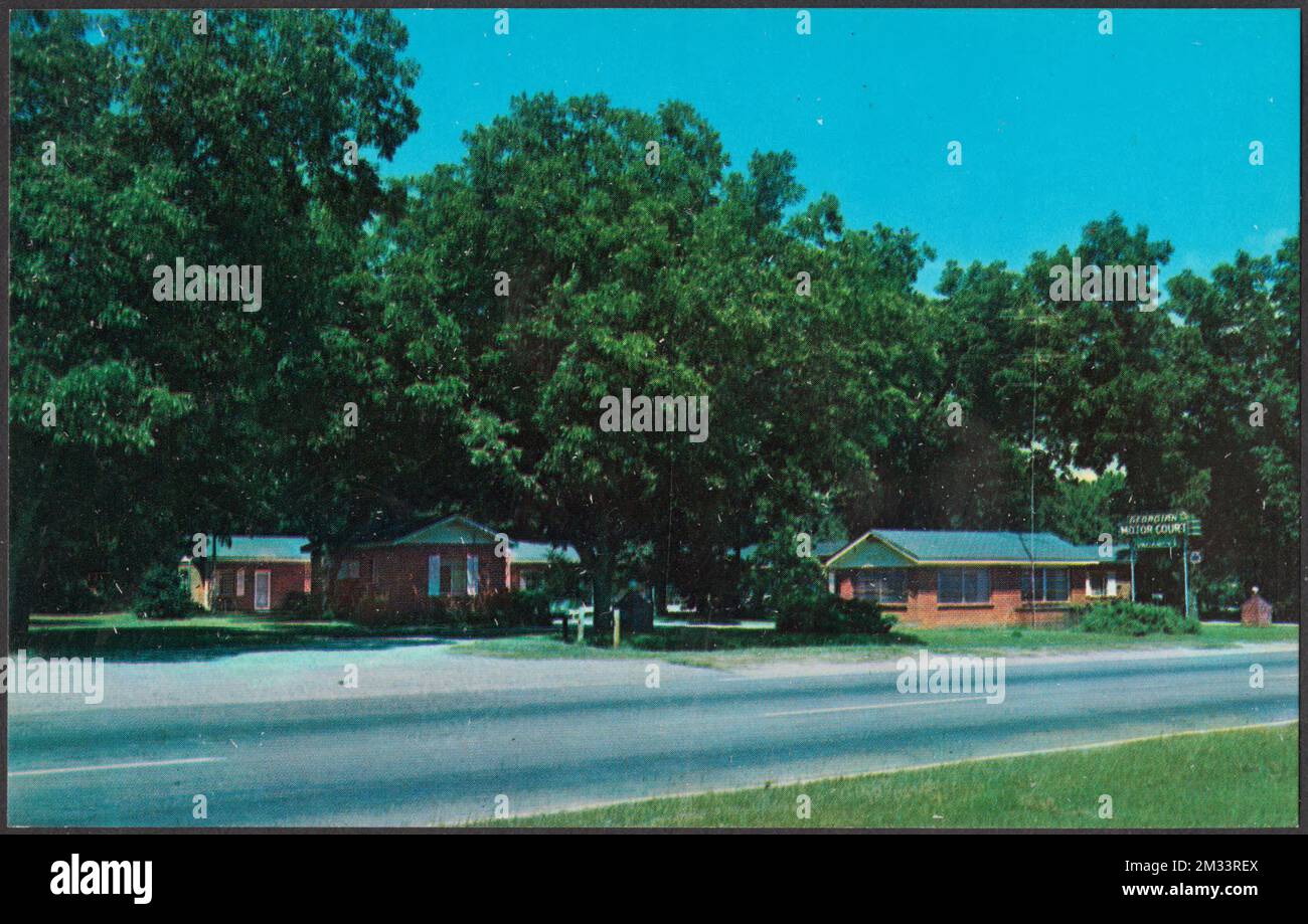 Georgian Motor Court , Motels, Tichnor Brothers Collection, postcards ...