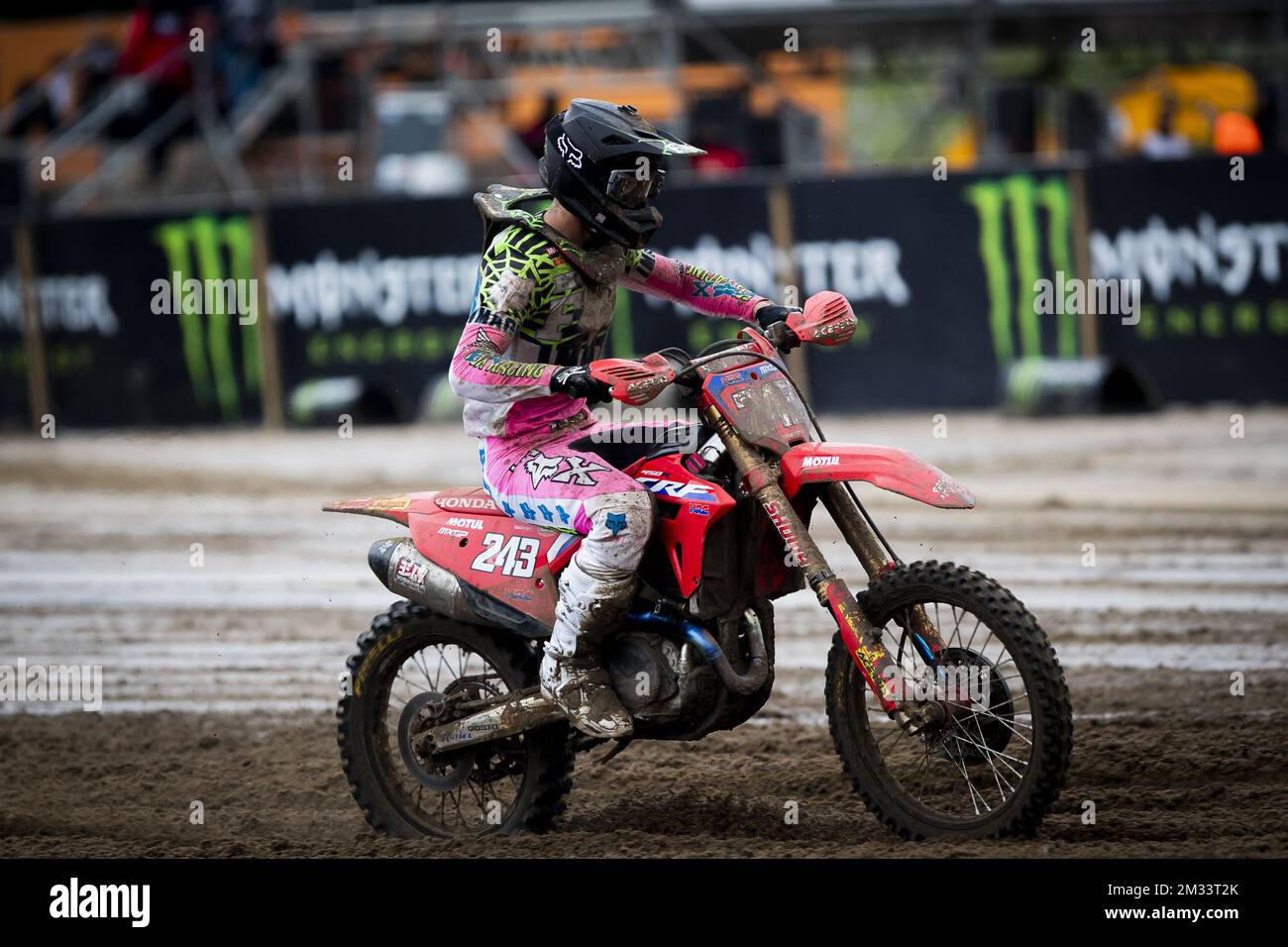 Slovenian Tim Gajser pictured in action during the motocross MXGP Grand ...