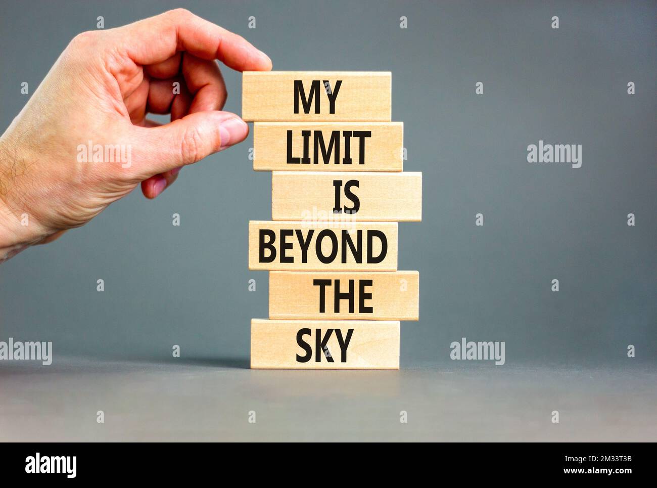 My limit is the sky symbol. Concept words My limit is beyond the sky on ...