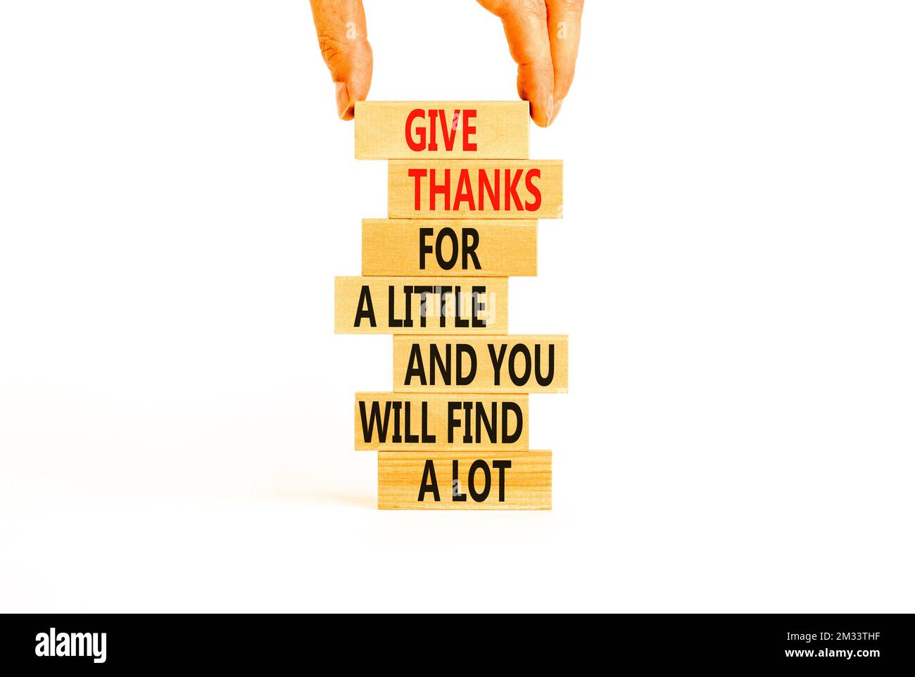 Give thanks symbol. Concept words Give thanks for a little and you will ...