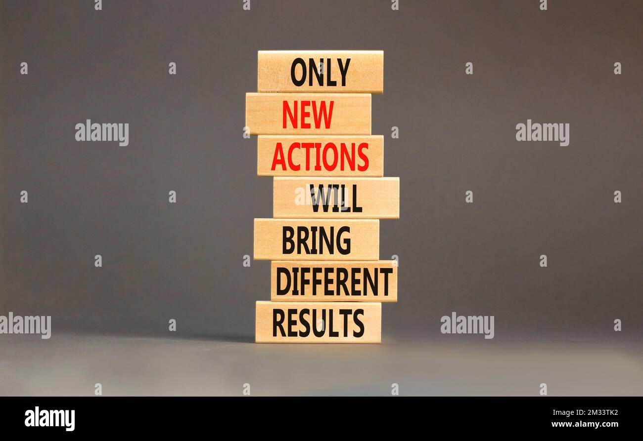 New action symbol. Concept words Only new actions will bring different ...