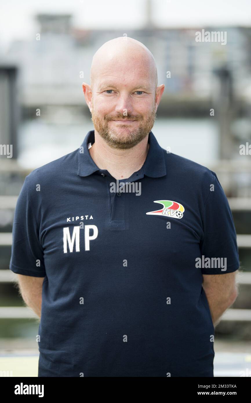 Assistant coach Markus Pflanz poses for the photographer, in marge of ...
