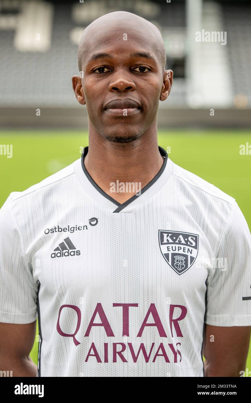Eupen's Knowledge Musona poses for the photographer, in marge of the ...