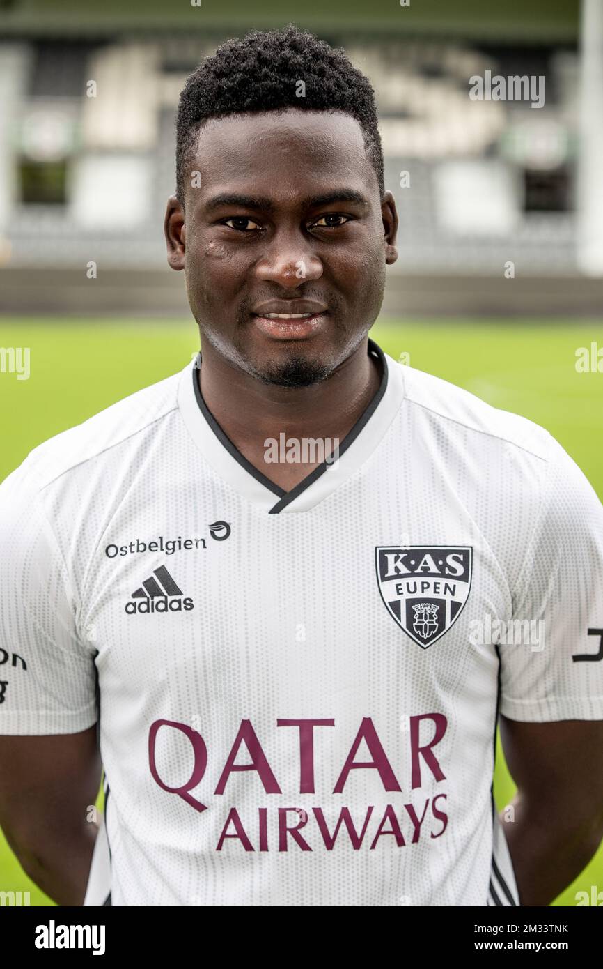 Eupen's Carlos Embalo poses for the photographer, in marge of the 2020 ...