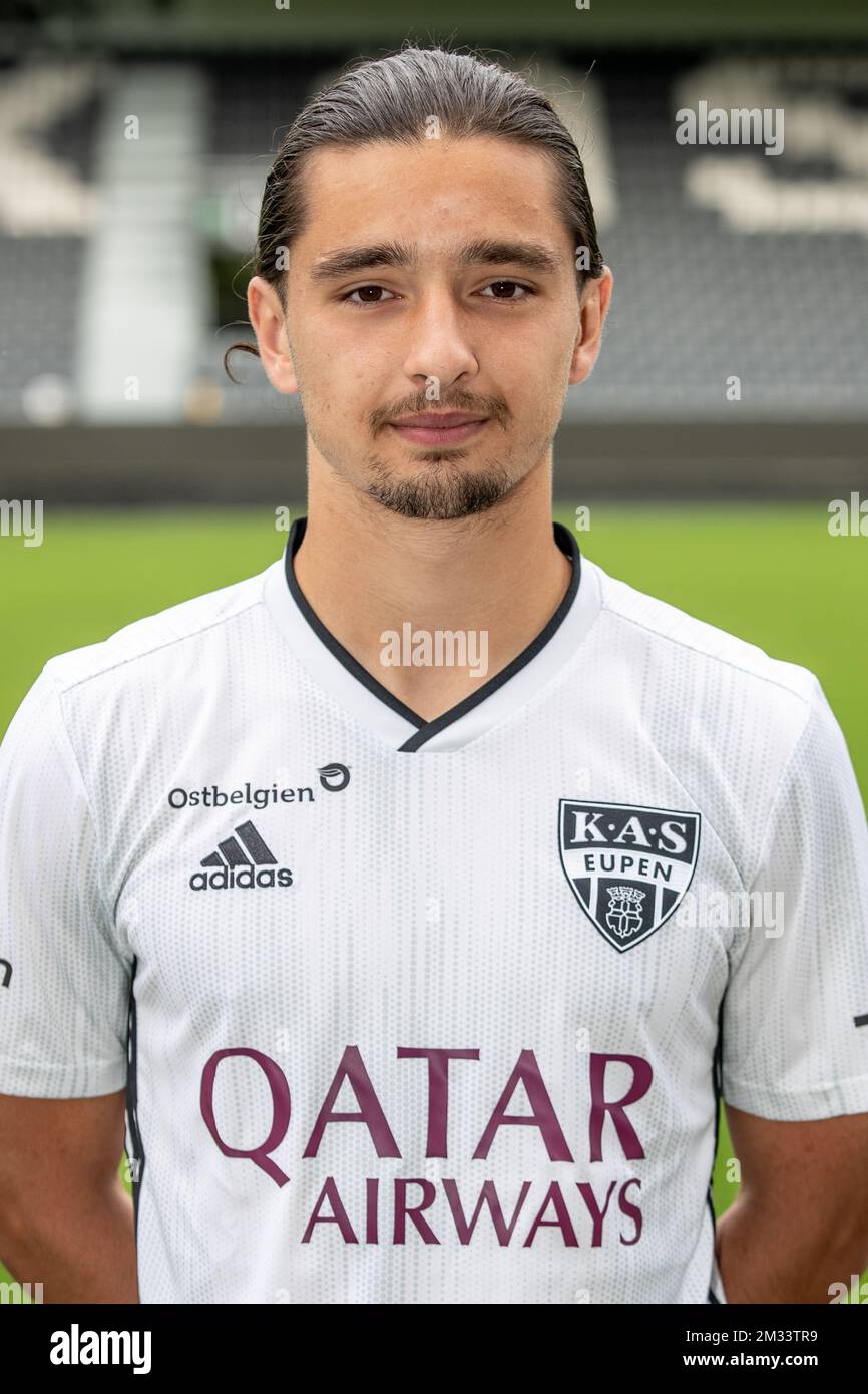 Eupen's new player Marciano Aziz poses for the photographer, in marge ...