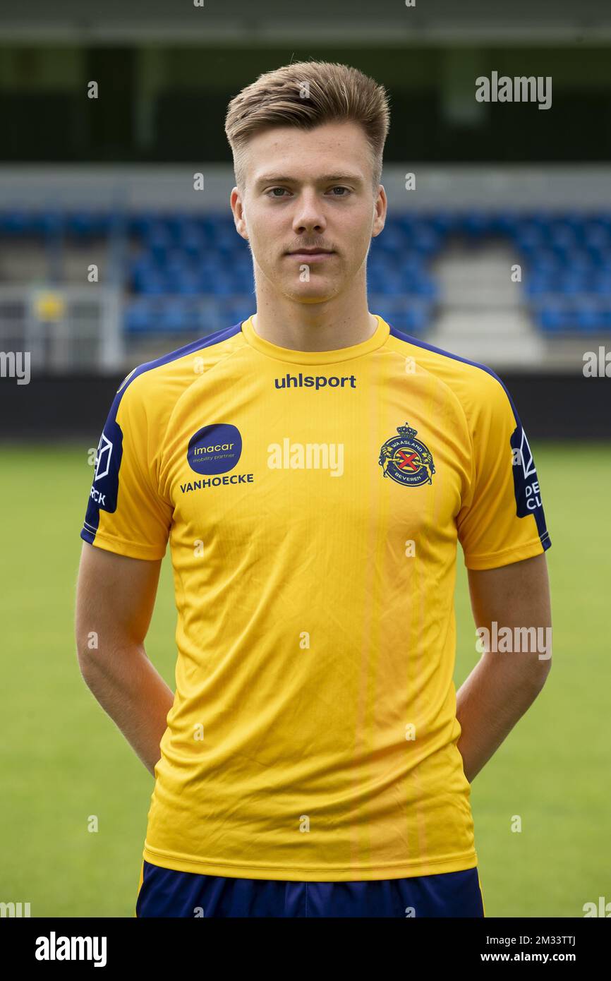 Waasland-Beveren's Daan Heymans poses for the photographer, in marge of ...