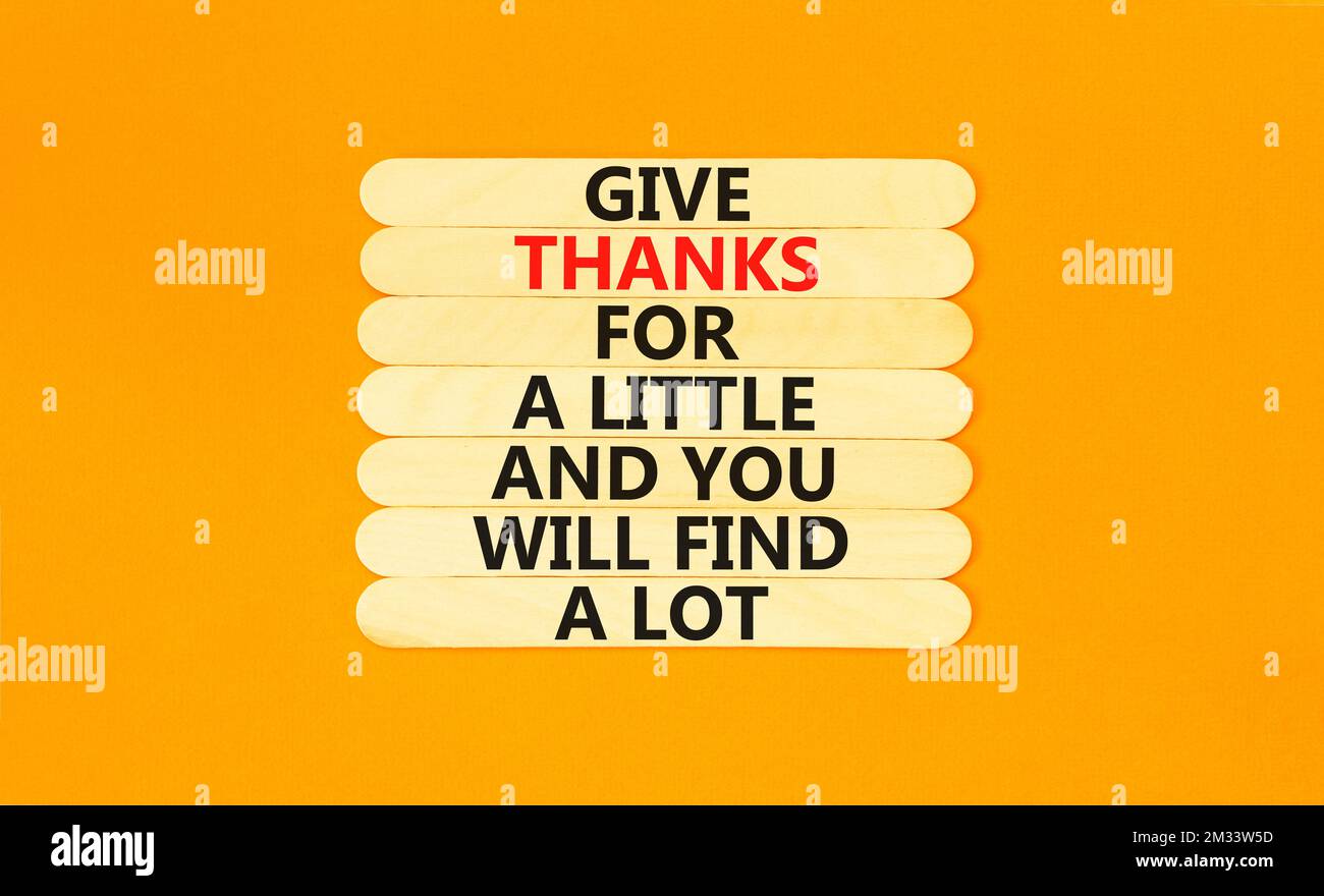 Inspirational signs of gratitude hi-res stock photography and images ...