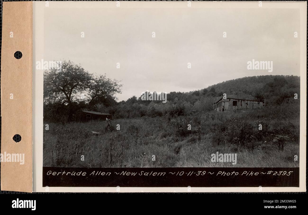 Gertrude Allen, sheds, New Salem, Mass., Oct. 11, 1939 : Parcel no. 468 ...